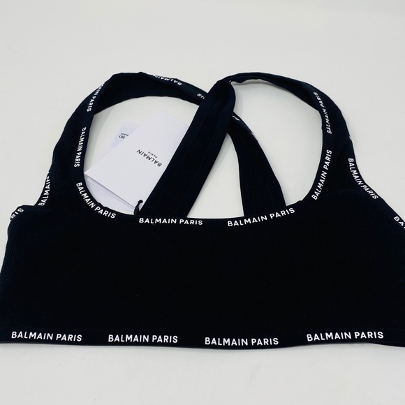 Balmain | Intimates & Sleepwear | Balmainblack Logo Sportsbra225 | Poshmark